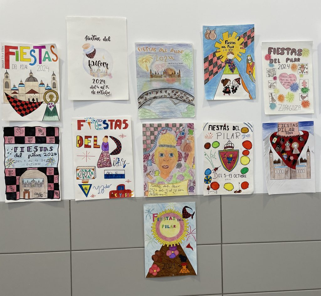 Carteles de las Fiestas del Pilar realizados por alumnado de 1º E.S.O ...