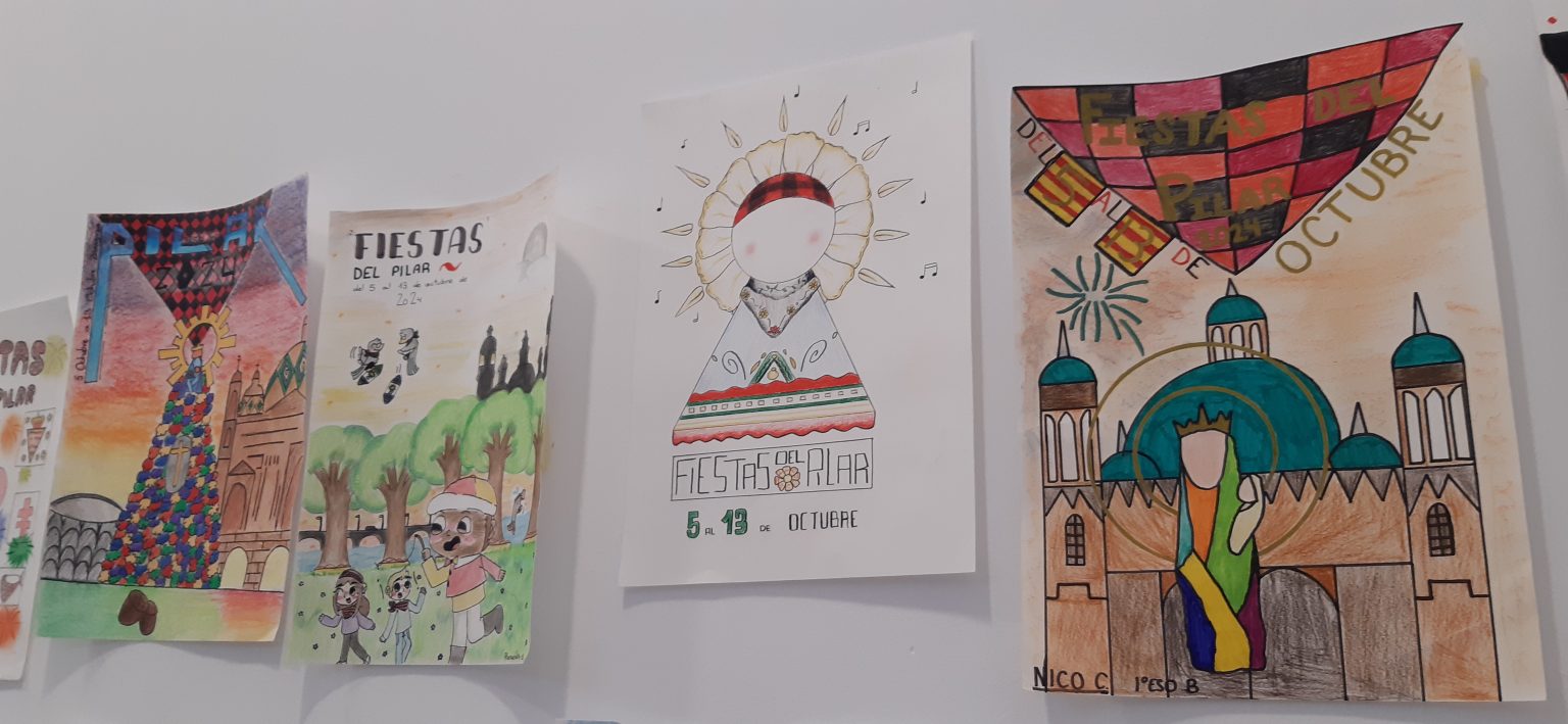 Carteles de las Fiestas del Pilar realizados por alumnado de 1º E.S.O ...